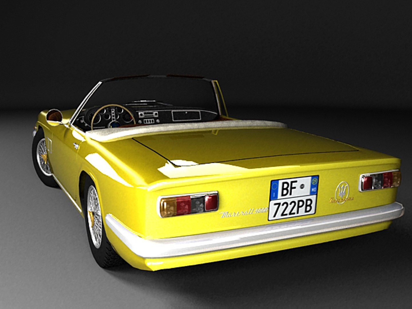 3d Model Maserati Mistral Spyder