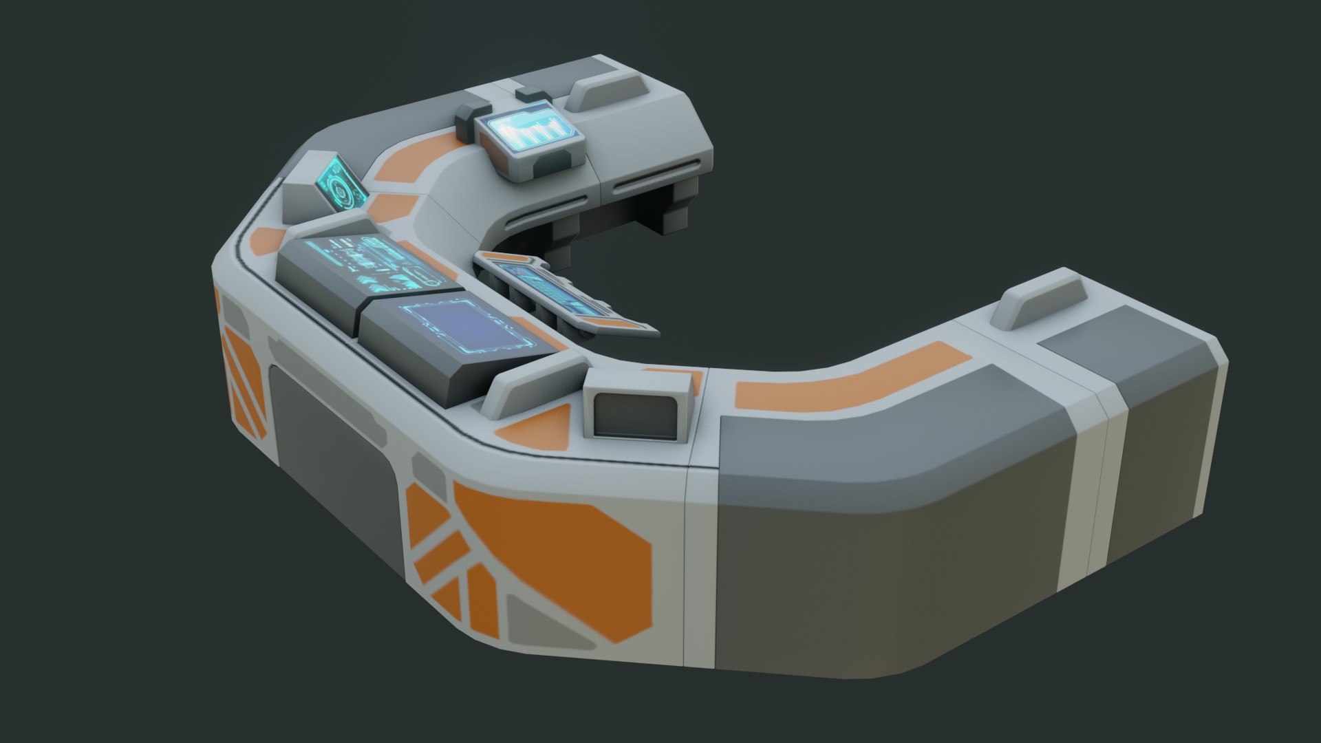 3D Sci-Fi Control Panel - Low poly - PBR - Game ready - TurboSquid 2013387