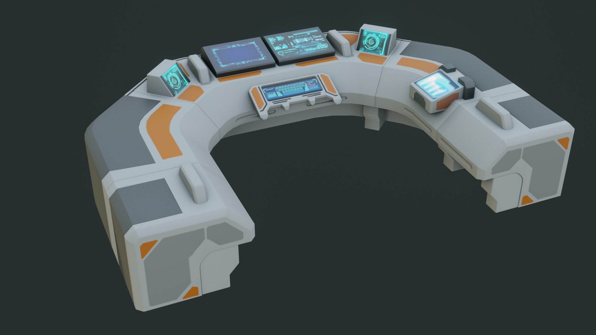3D Sci-Fi Control Panel - Low poly - PBR - Game ready - TurboSquid 2013387