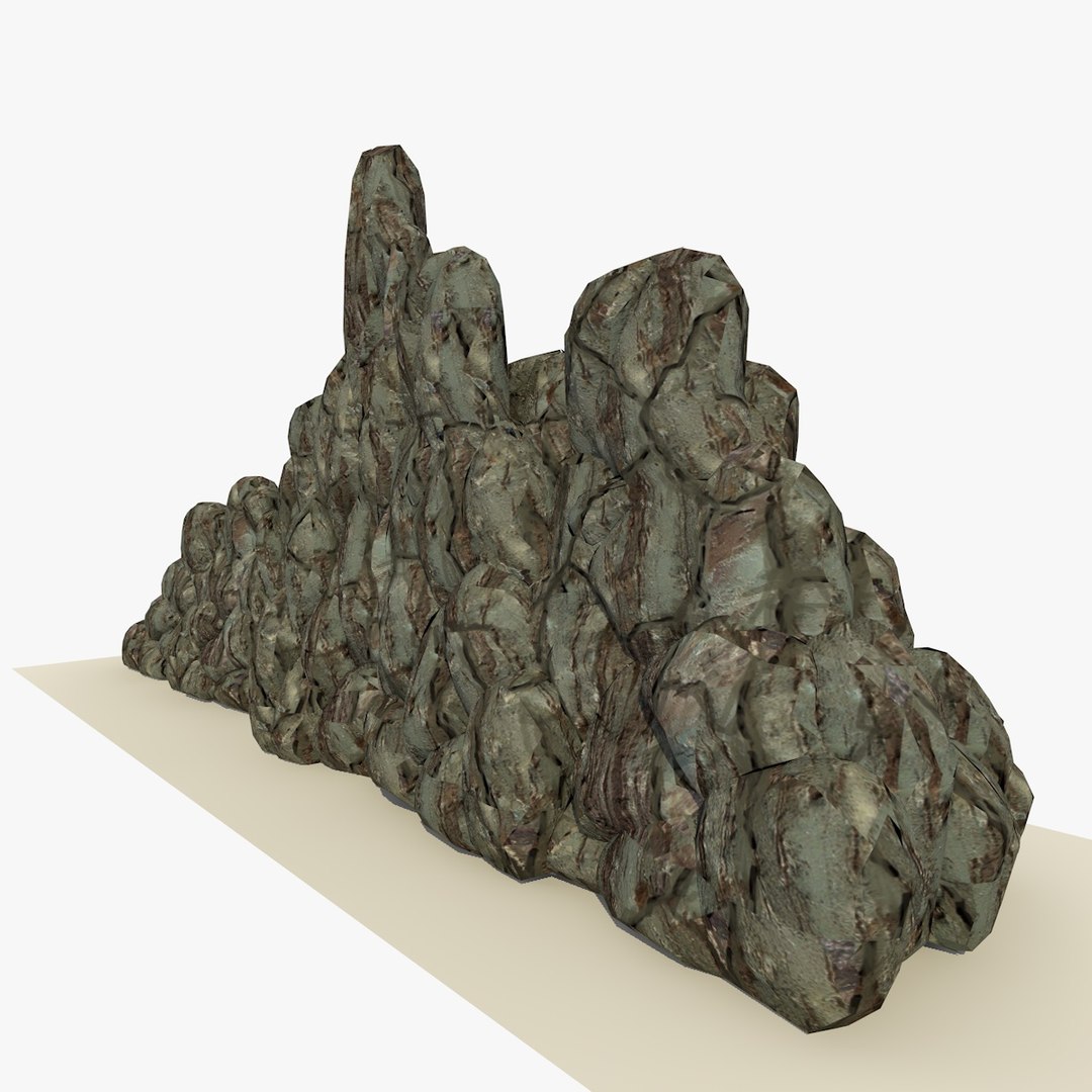 3d model of rocks 4