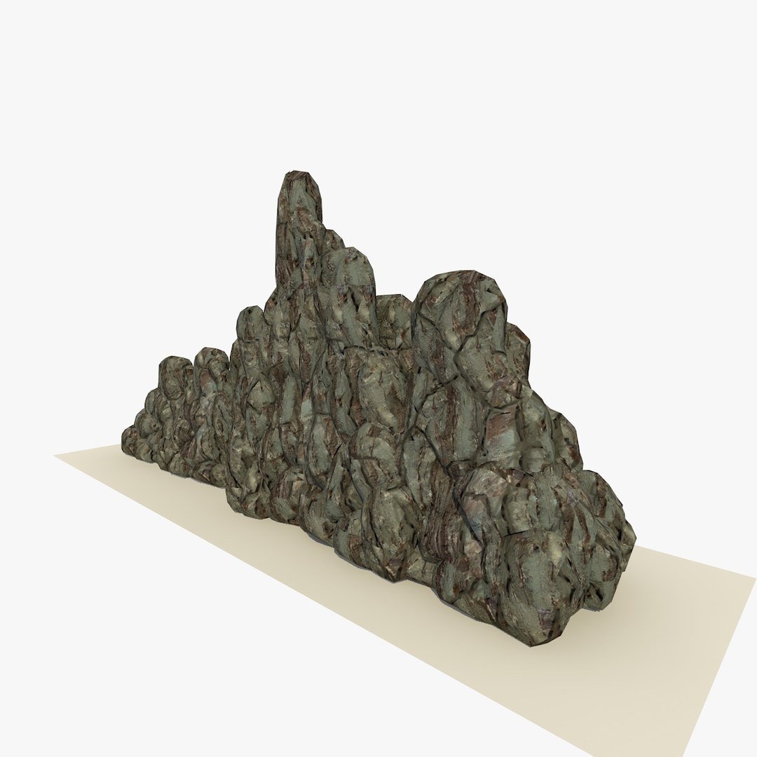 3d model of rocks 4