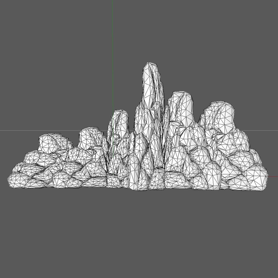 3d model of rocks 4