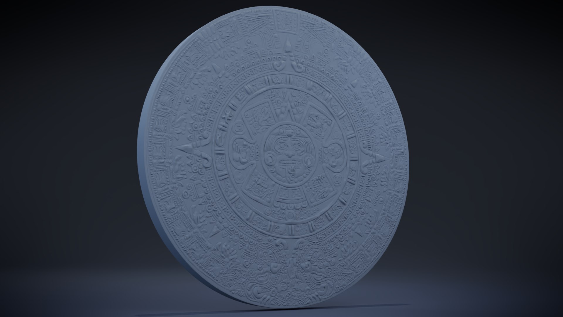 3D Aztec Calendar Model - TurboSquid 1734883
