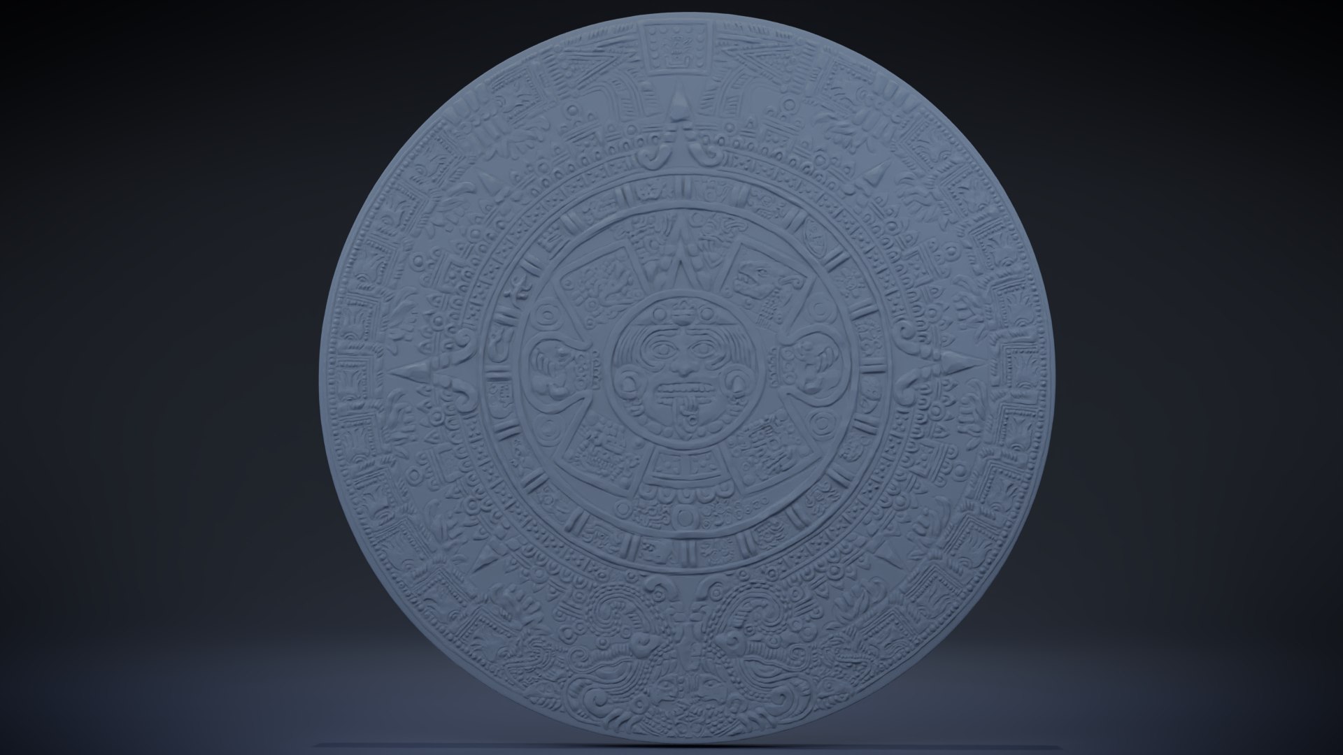 3D Aztec Calendar Model - TurboSquid 1734883