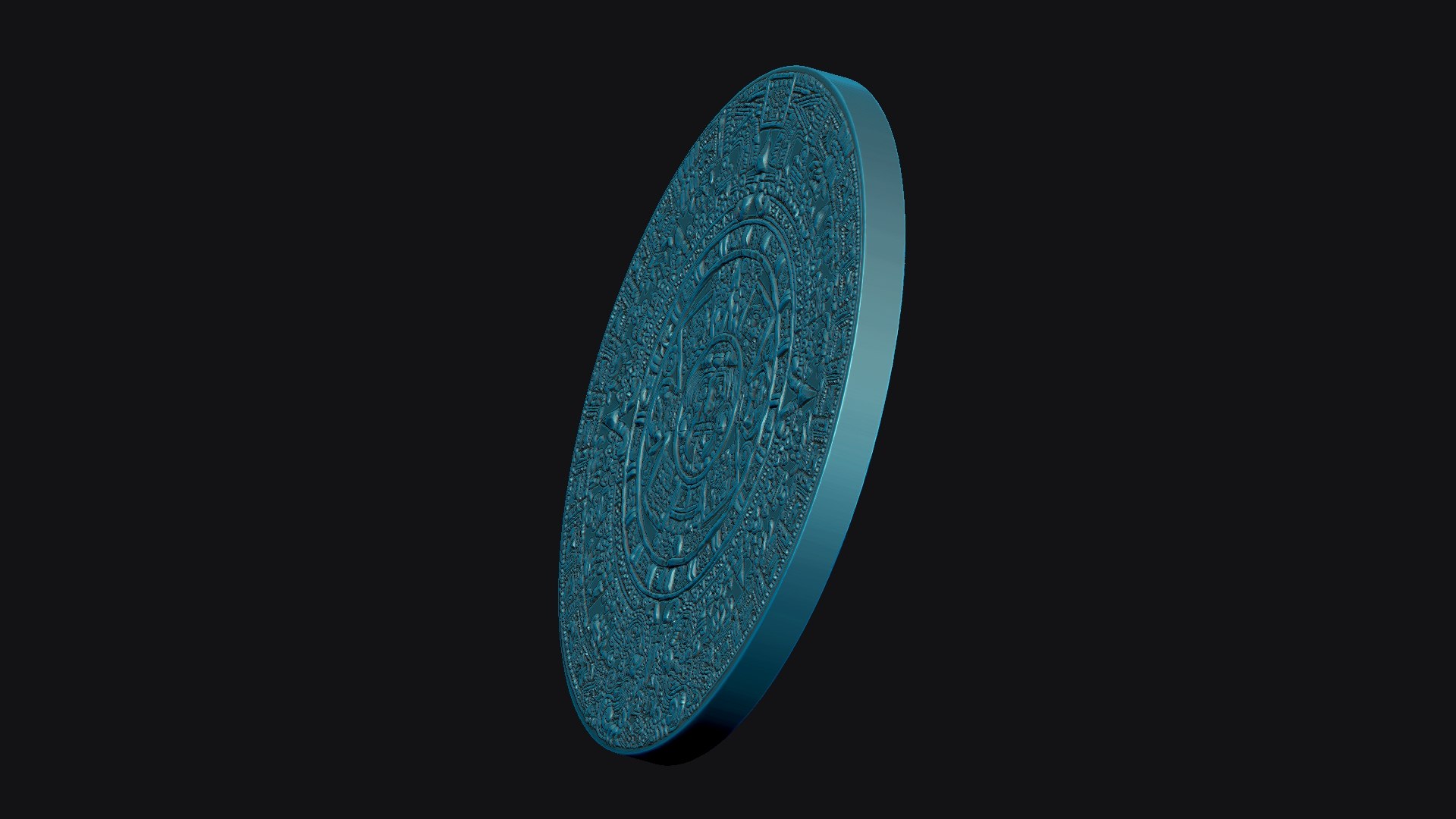 3D Aztec Calendar Model - TurboSquid 1734883