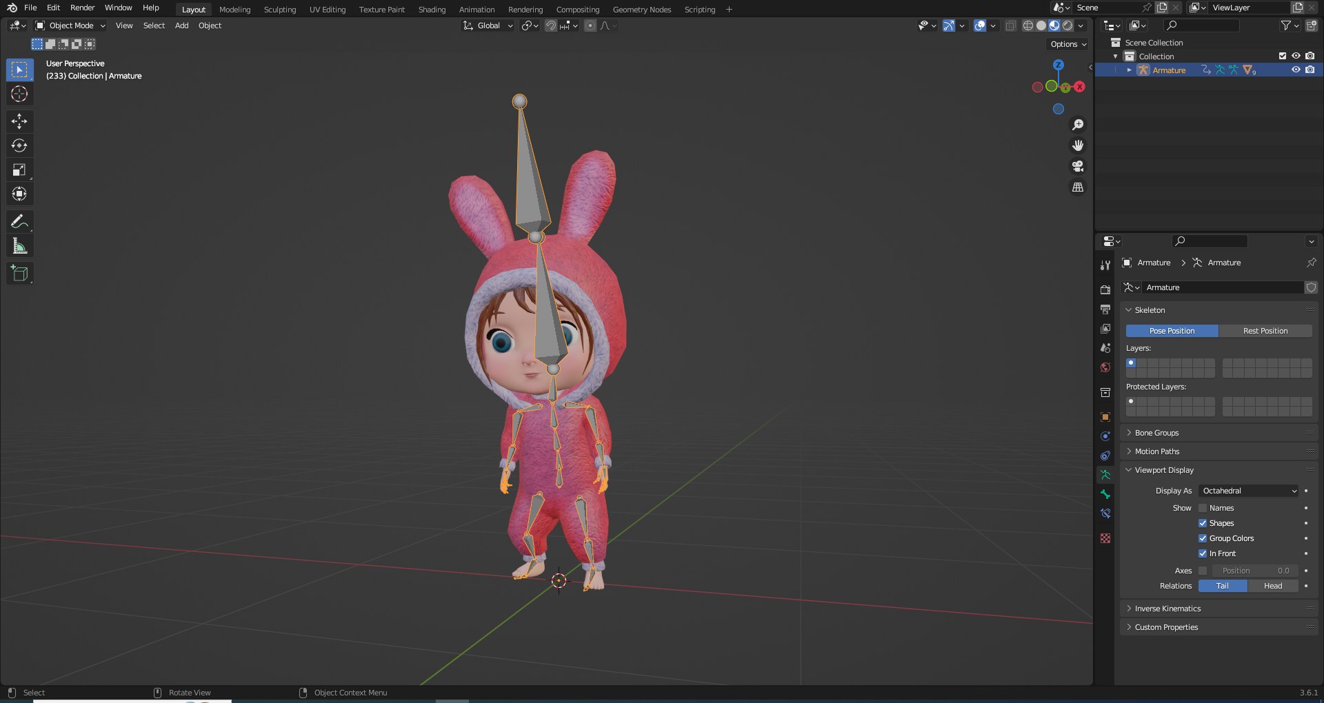 Cute Baby With Coat Animated In Blender And Unity 3D - TurboSquid 2171848