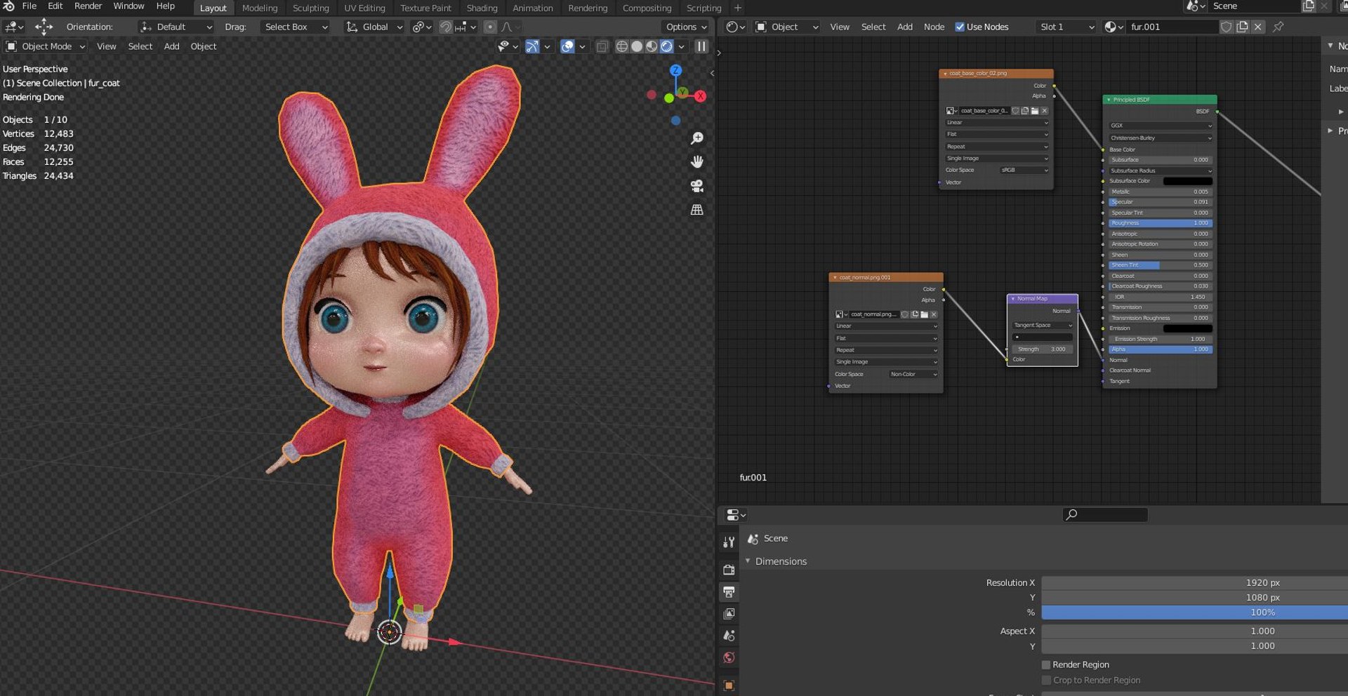 Cute Baby With Coat Animated In Blender And Unity 3D - TurboSquid 2171848