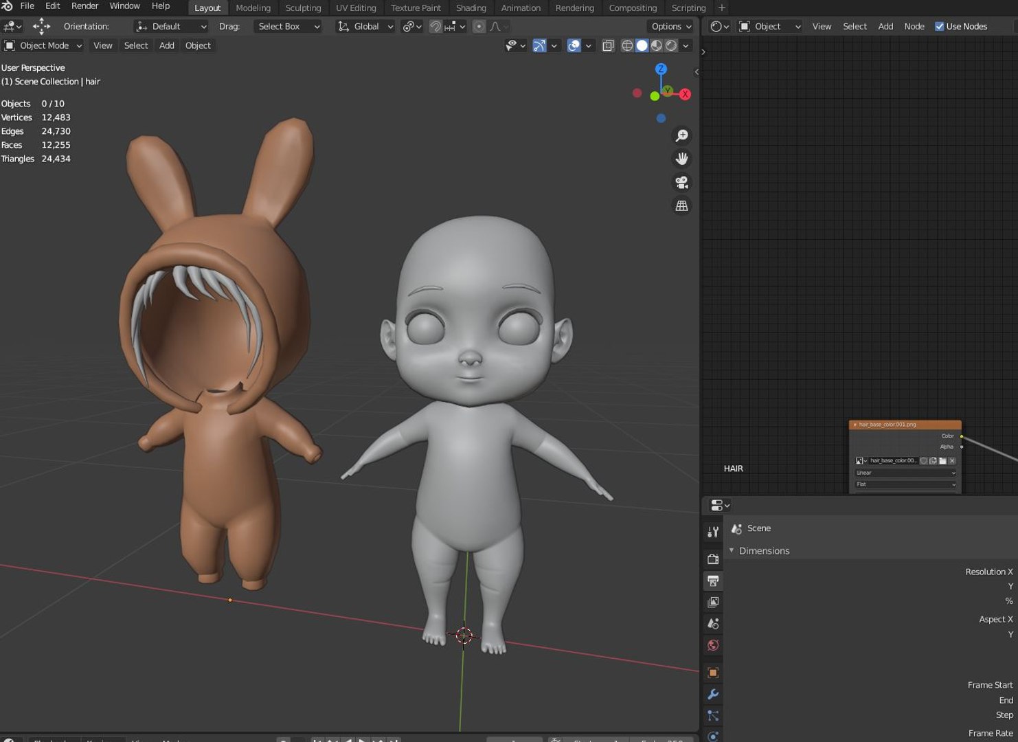 Cute Baby With Coat Animated In Blender And Unity 3D - TurboSquid 2171848