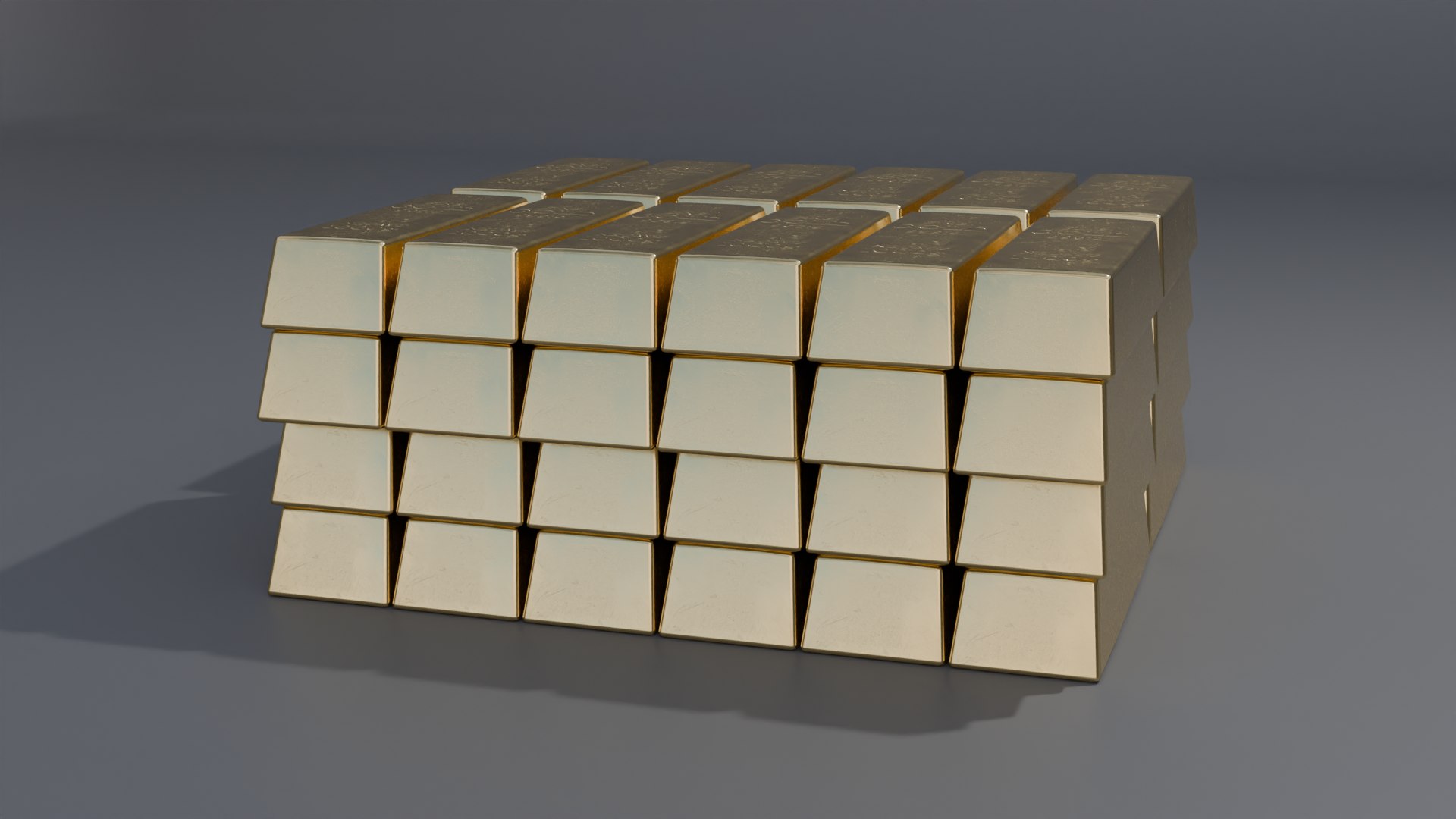 3D Gold Bar Model - TurboSquid 2227780