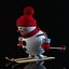 Snowman Skier 3d Max