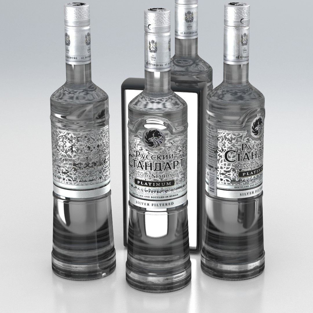 3D Alcohol Bottle Vodka - TurboSquid 1533150