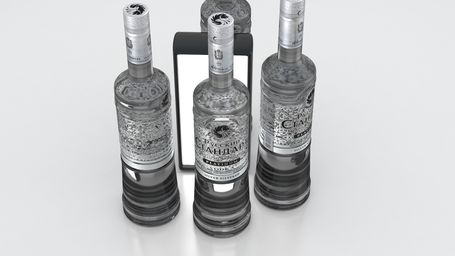 3D Alcohol Bottle Vodka - TurboSquid 1533150
