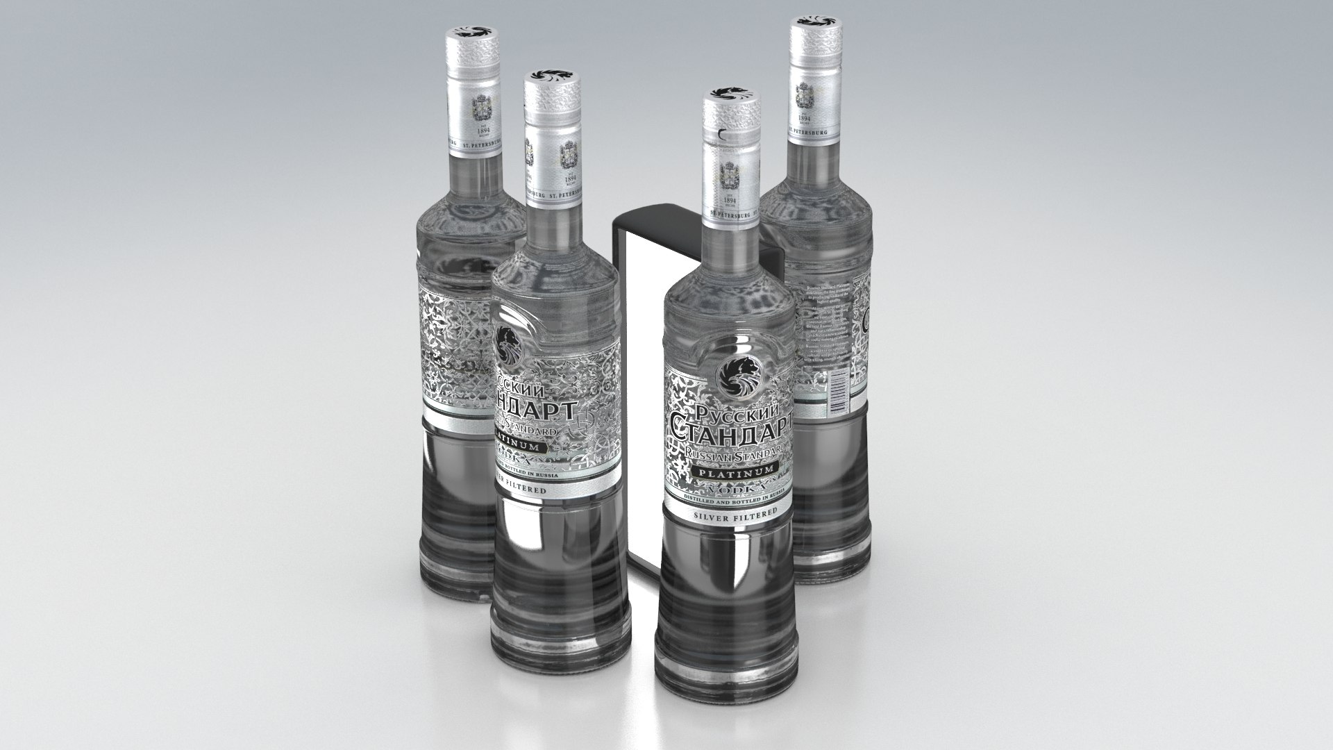 3D Alcohol Bottle Vodka - TurboSquid 1533150