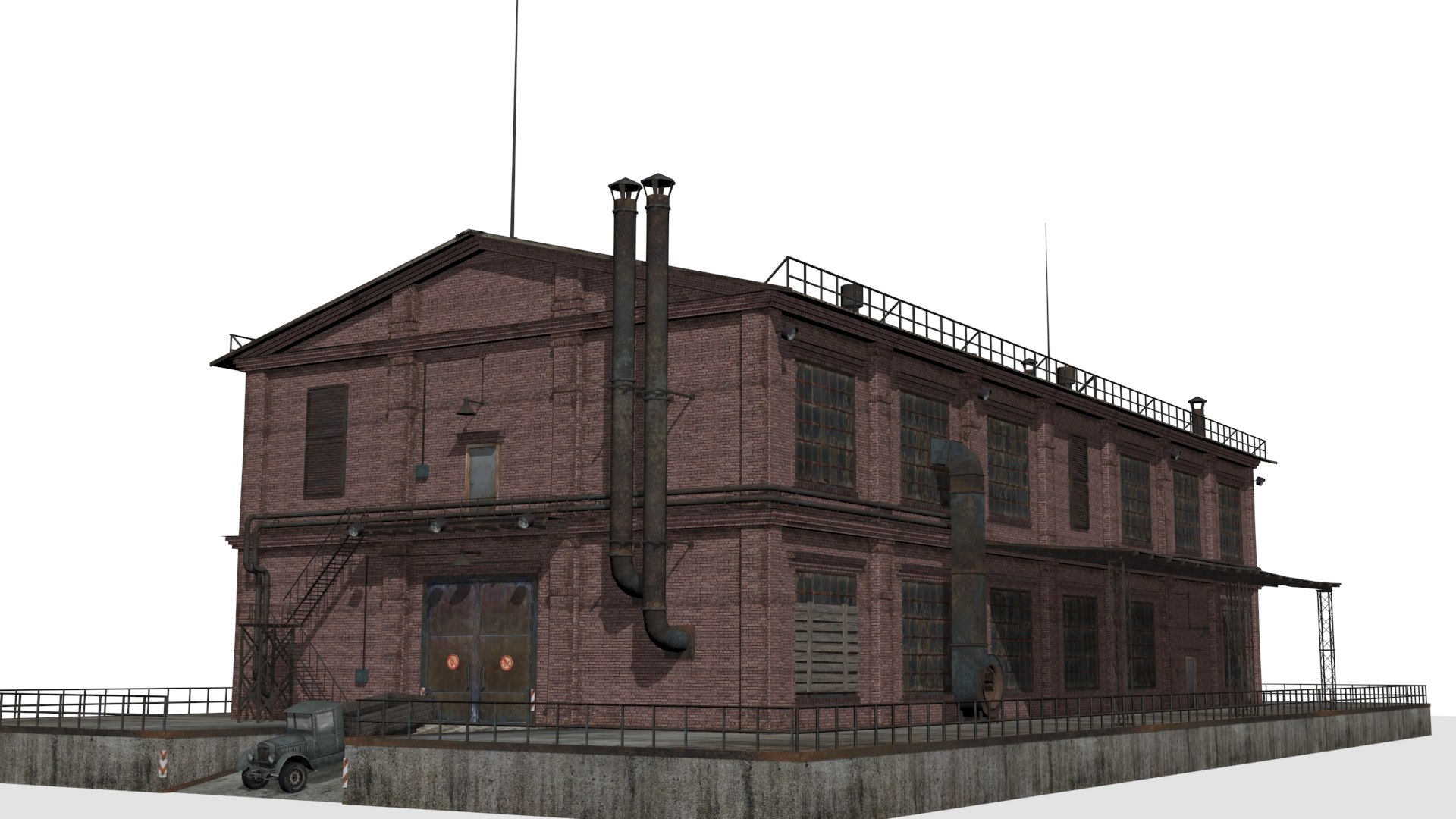 Old Factory 3D Model - TurboSquid 2185289