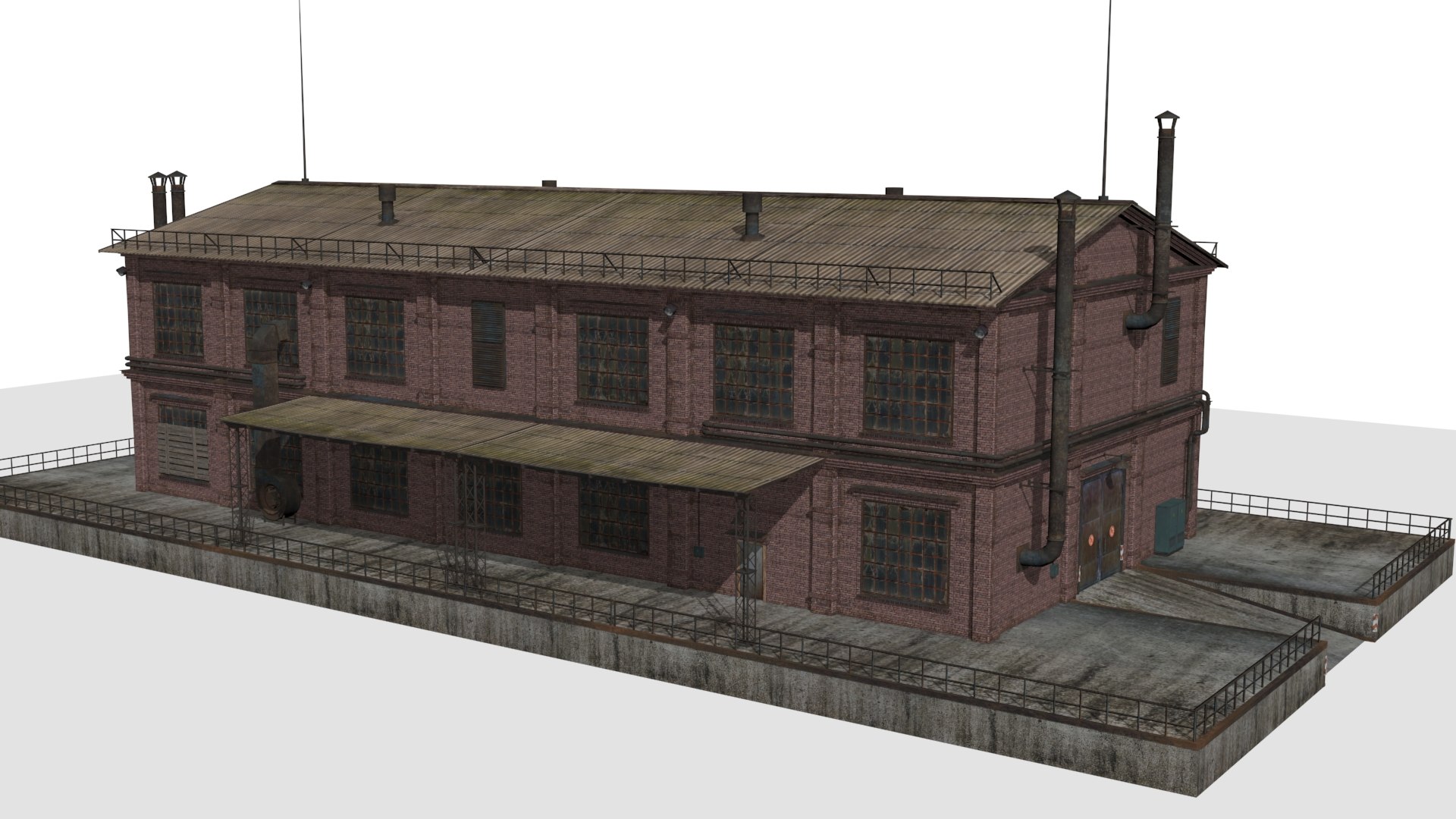 Old Factory 3D Model - TurboSquid 2185289
