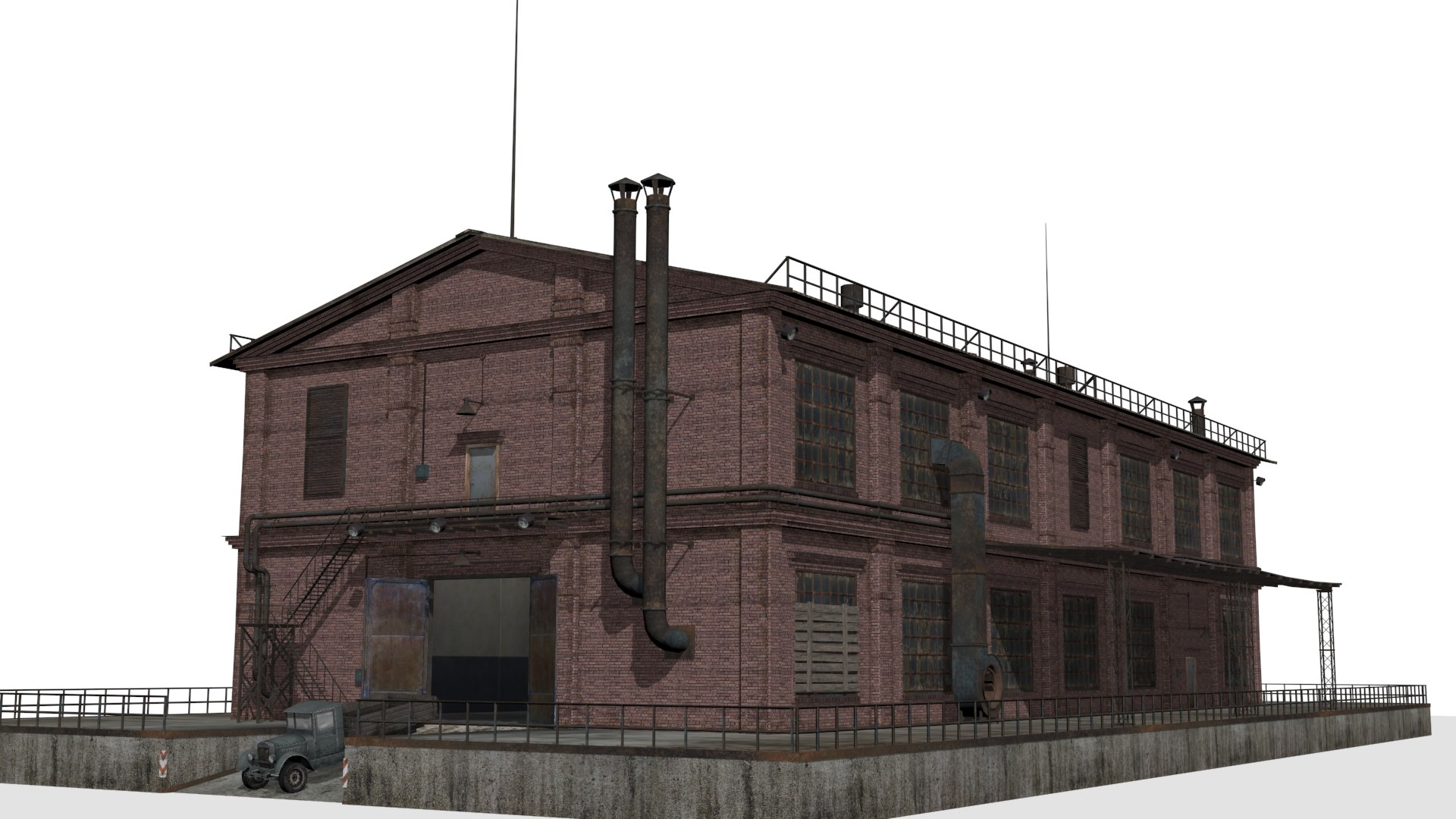 Old Factory 3D Model - TurboSquid 2185289