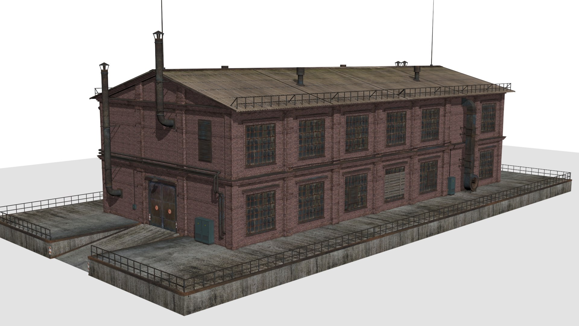 Old Factory 3D Model - TurboSquid 2185289