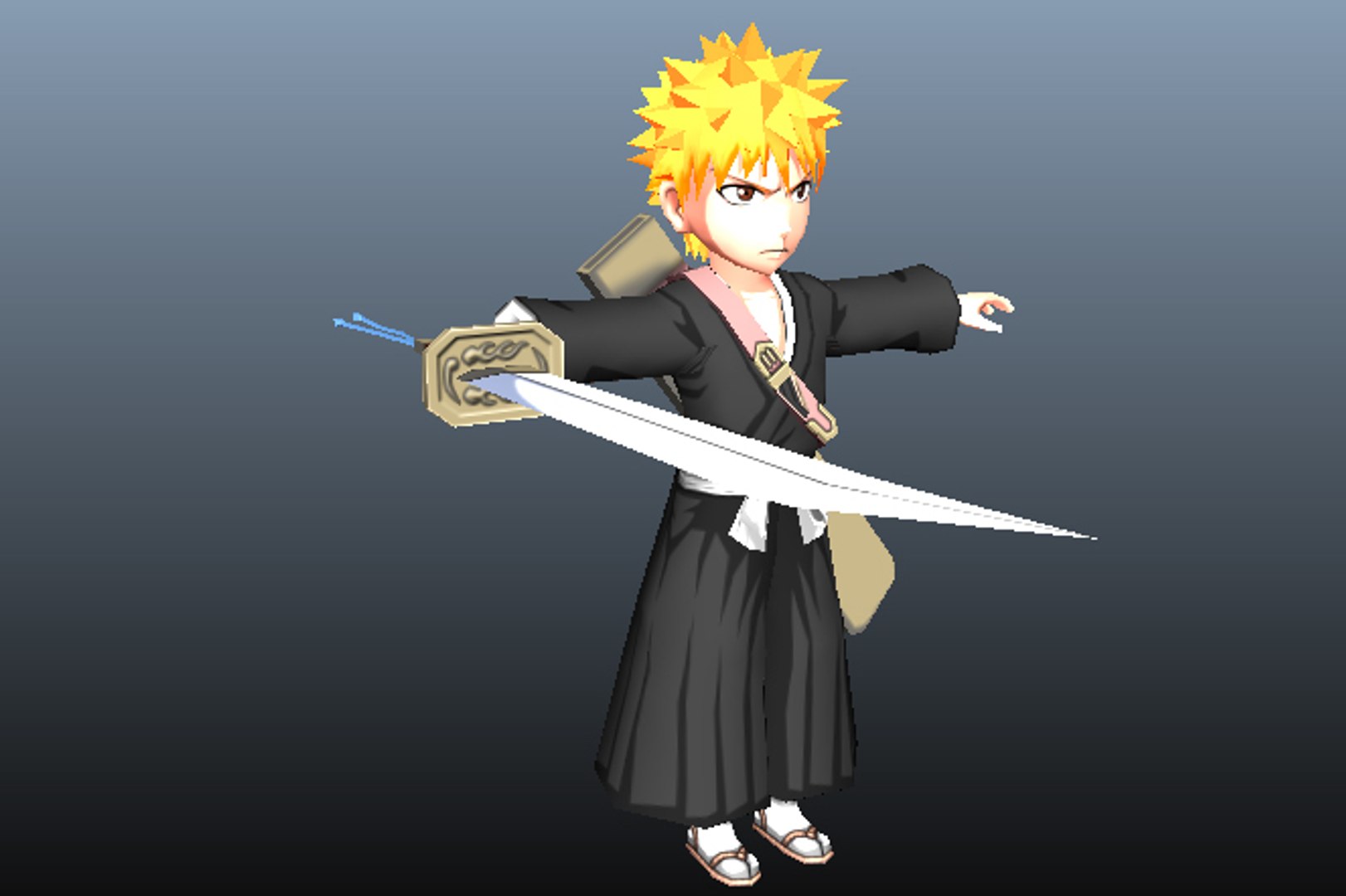 Ichigo Kurosaki Bleach Anime 3D Model - TurboSquid 1328006