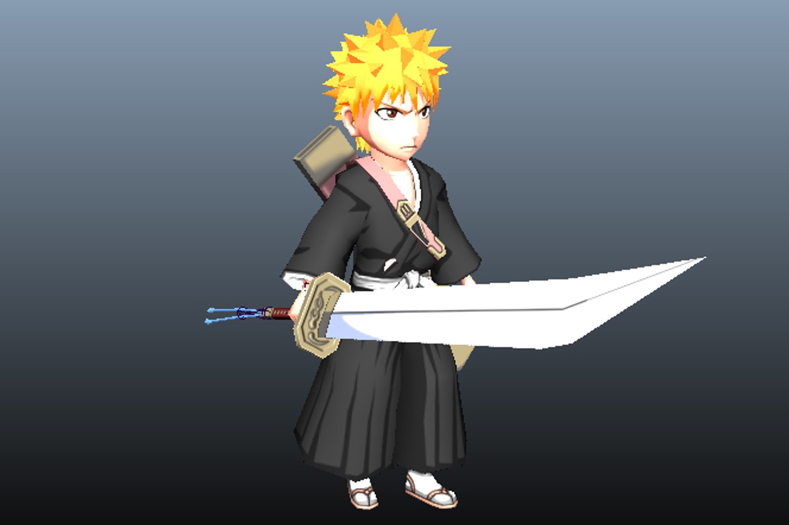 Ichigo Kurosaki Bleach Anime 3D Model - TurboSquid 1328006