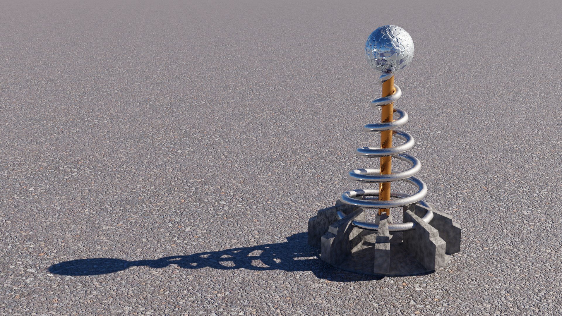 3D Animate Tesla Coil Turret - TurboSquid 1651152
