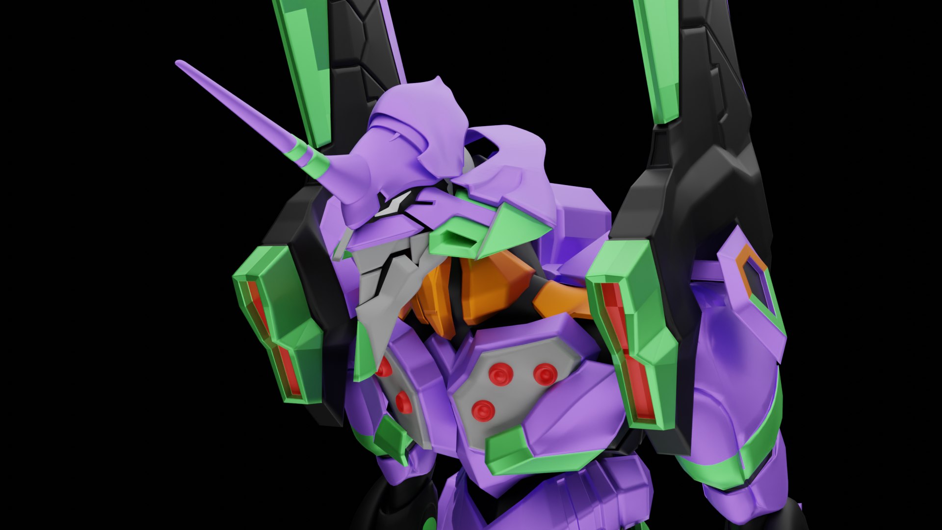 3D EVA01 EVANGELION - TurboSquid 1973386