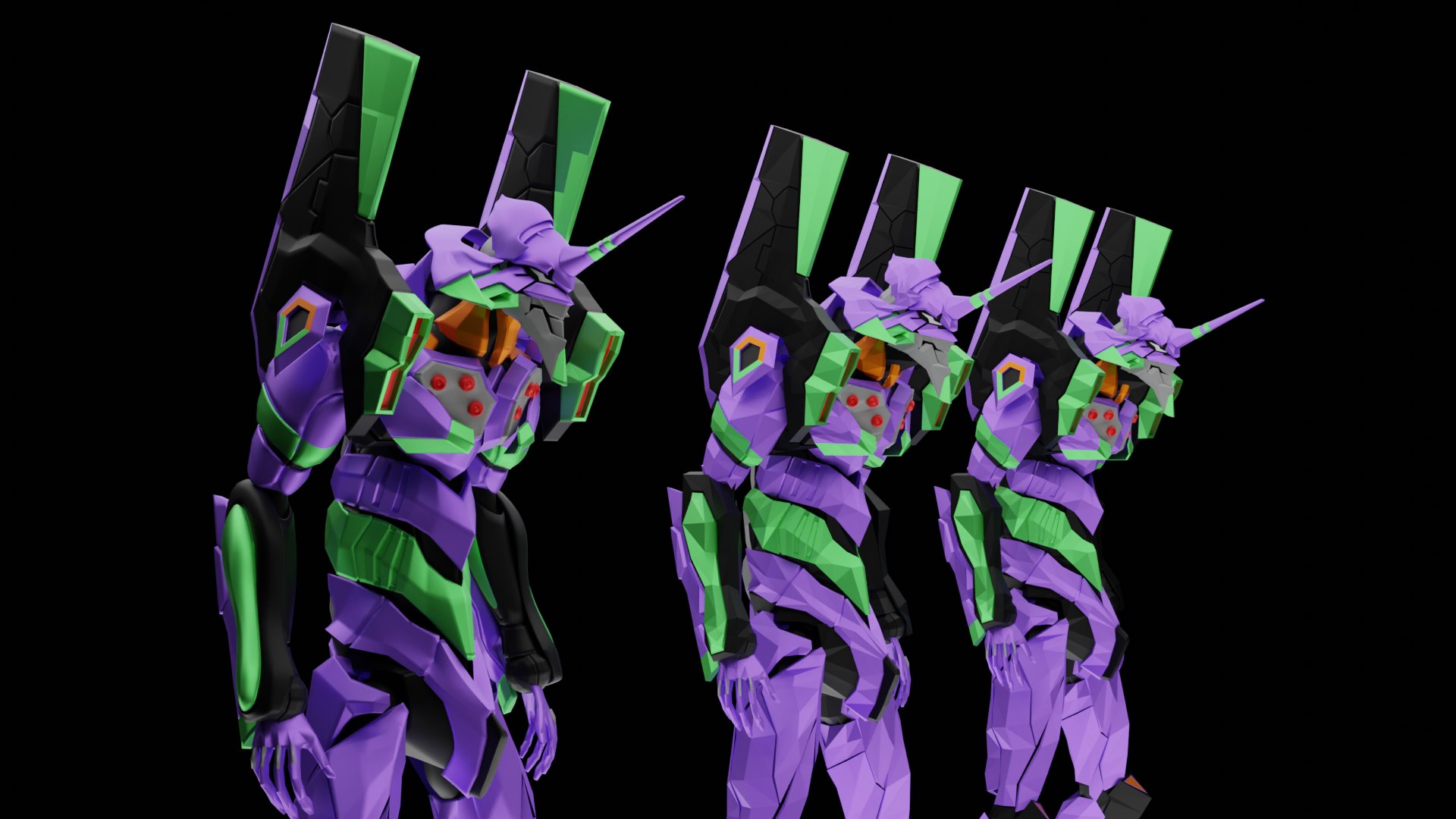3D EVA01 EVANGELION - TurboSquid 1973386
