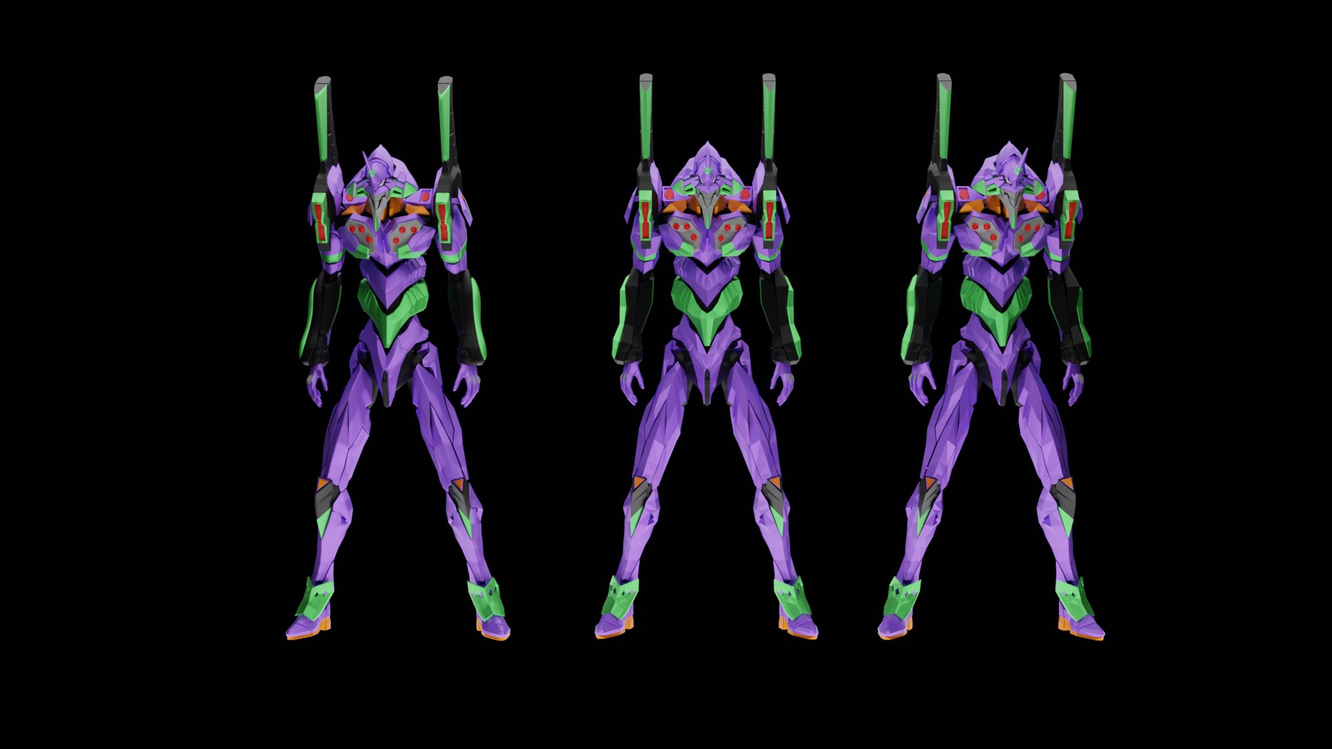 3D EVA01 EVANGELION - TurboSquid 1973386