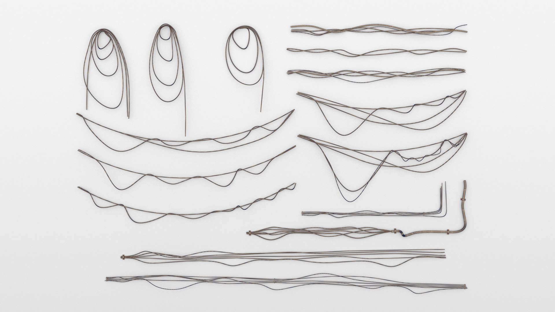 3D Wire Set 01 - TurboSquid 2165735