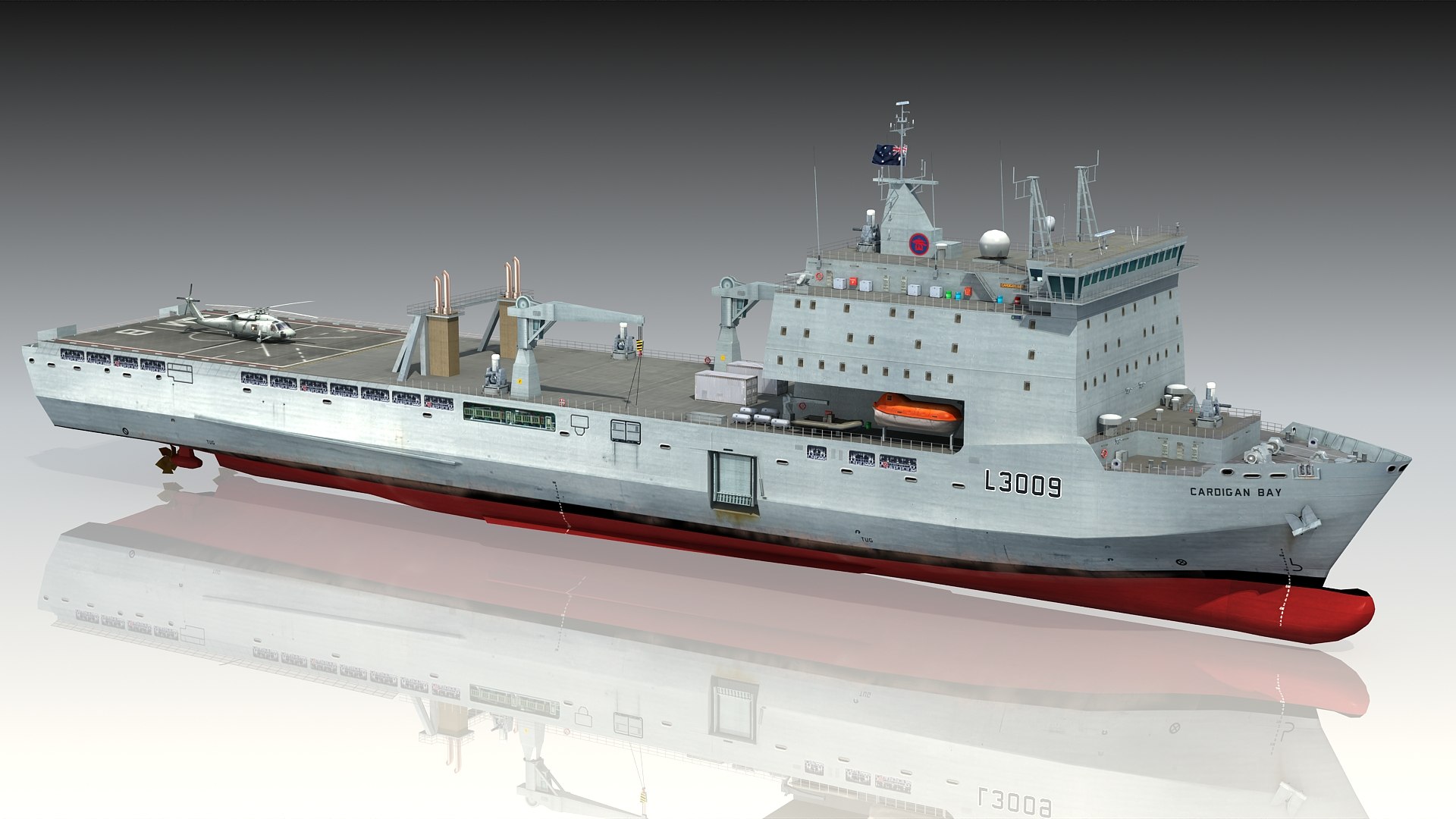 3D Cardigan Bay L3009 Bay-class - TurboSquid 1663195