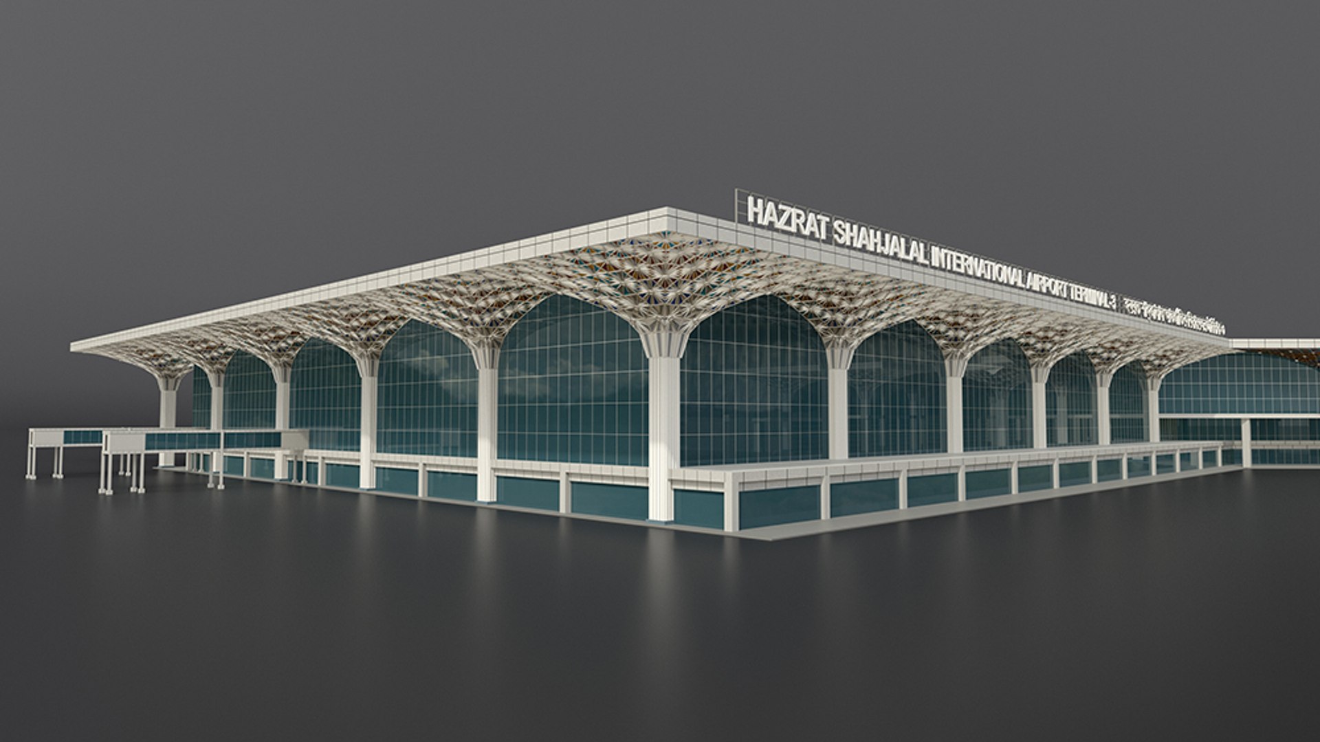 3D Hazrat Shahjalal Airport Tarminal 3 - TurboSquid 2134428