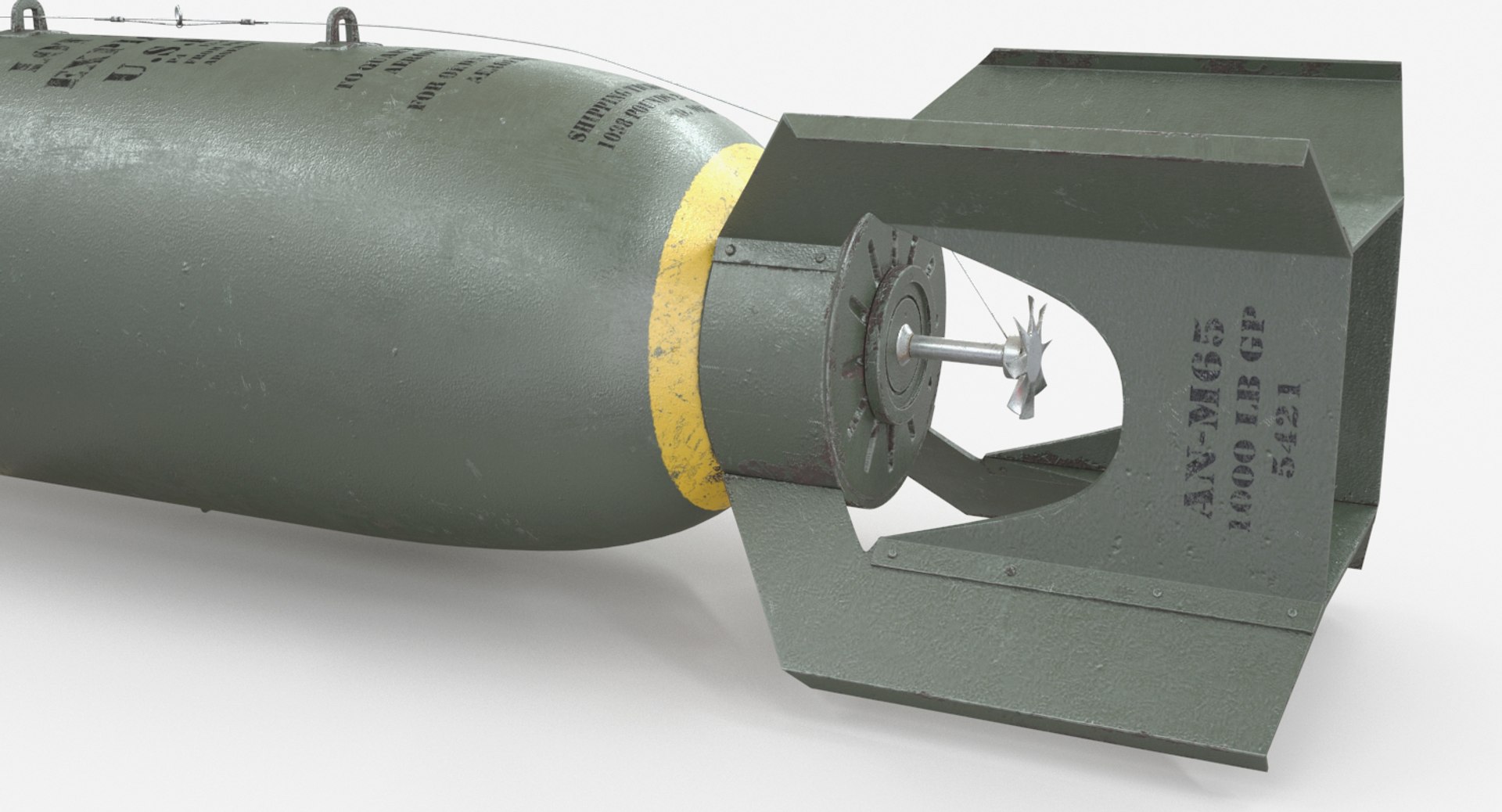 3D Bomb An-m65 44 An-m65-44 Model - TurboSquid 1257032