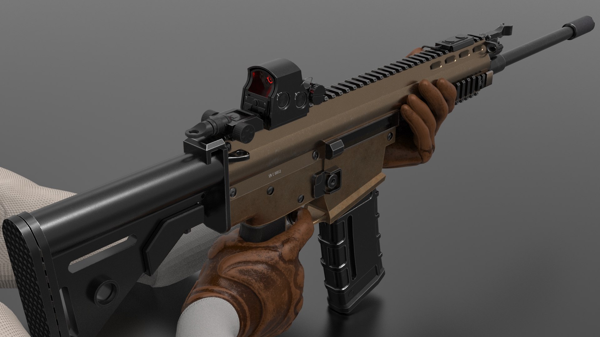 Game Combat Rifle Fps - Tps 3D - TurboSquid 2403072