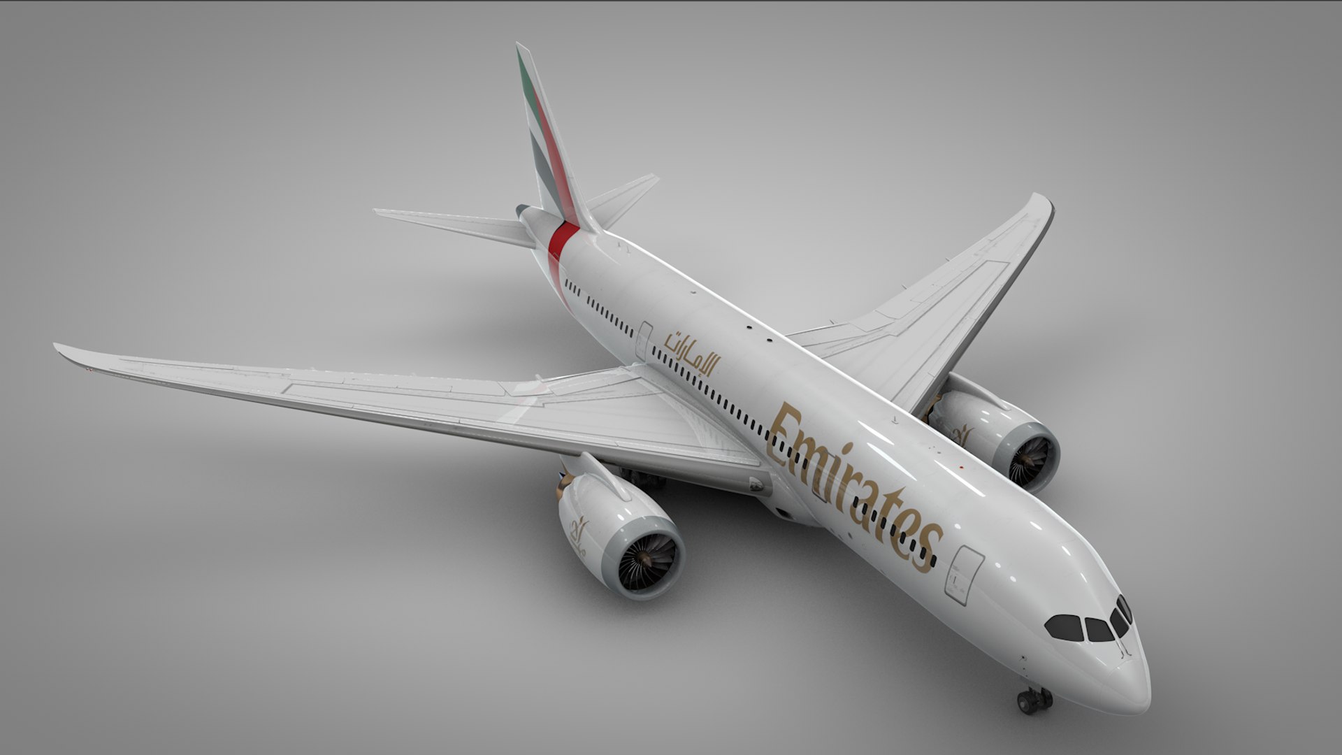 Boeing 787 Dreamliner Emirates 3D Model - TurboSquid 1608781