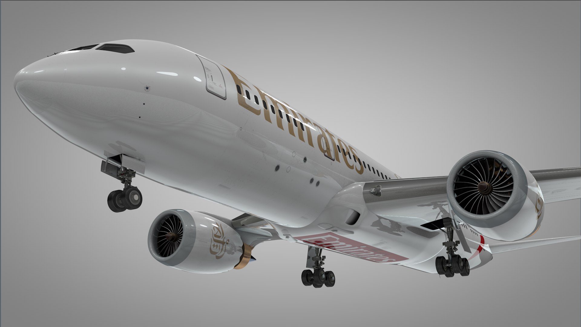 Boeing 787 Dreamliner Emirates 3D Model - TurboSquid 1608781