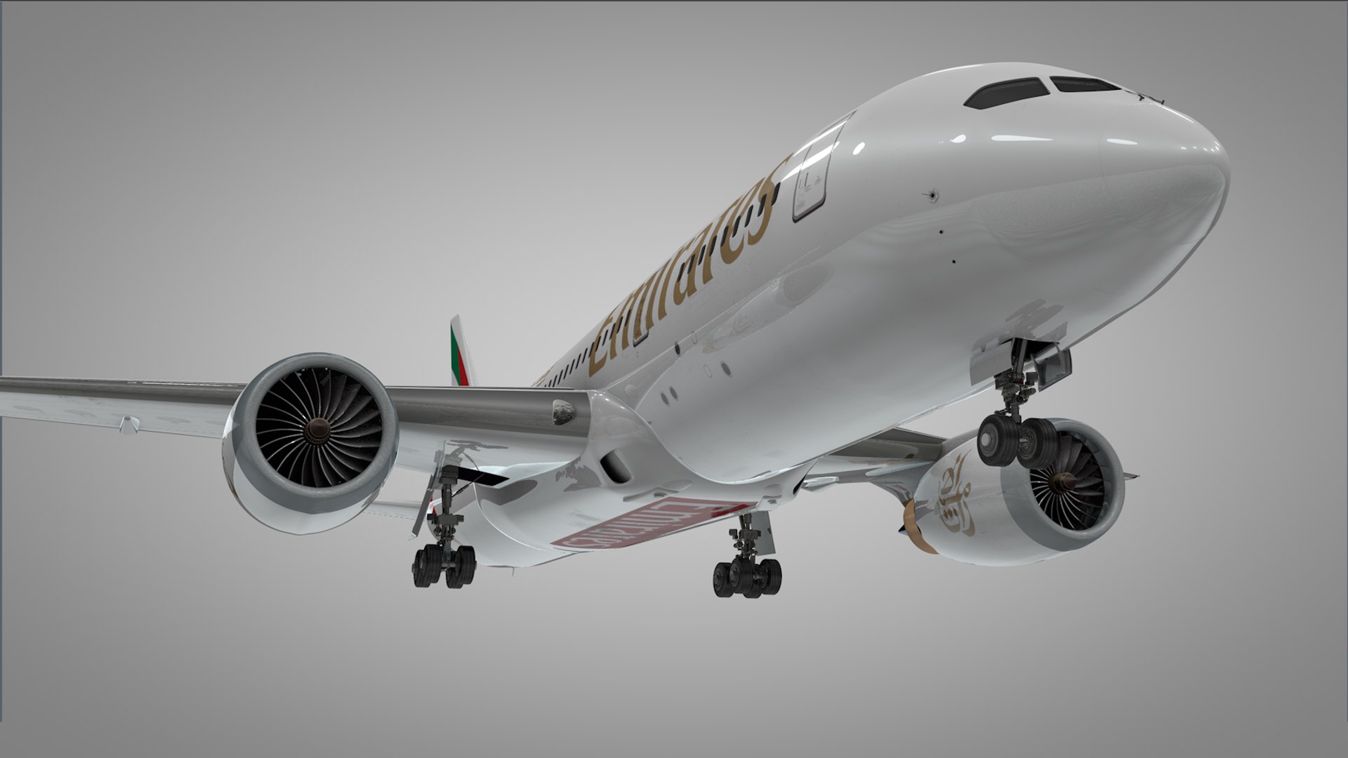 Boeing 787 Dreamliner Emirates 3D Model - TurboSquid 1608781