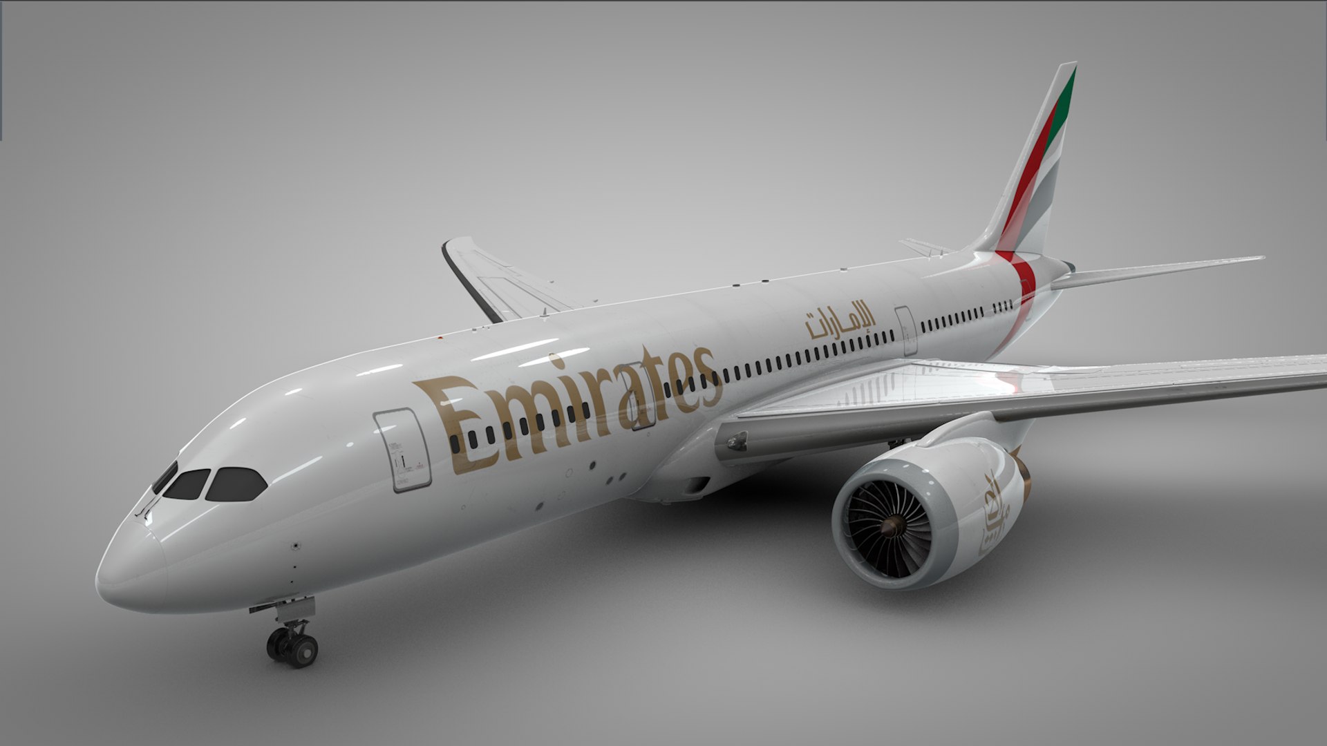 Boeing 787 Dreamliner Emirates 3D Model - TurboSquid 1608781