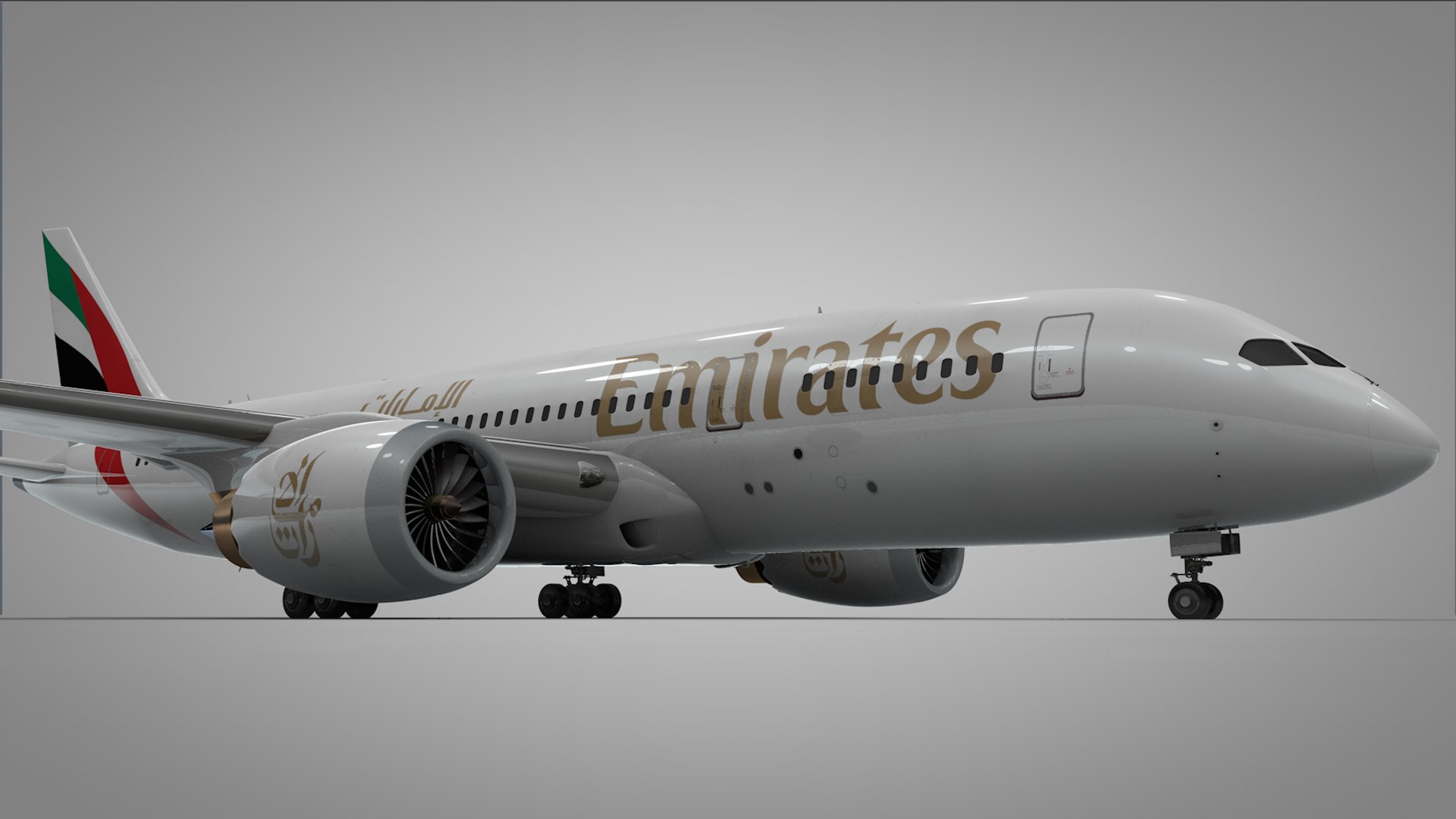 Boeing 787 Dreamliner Emirates 3D Model - TurboSquid 1608781
