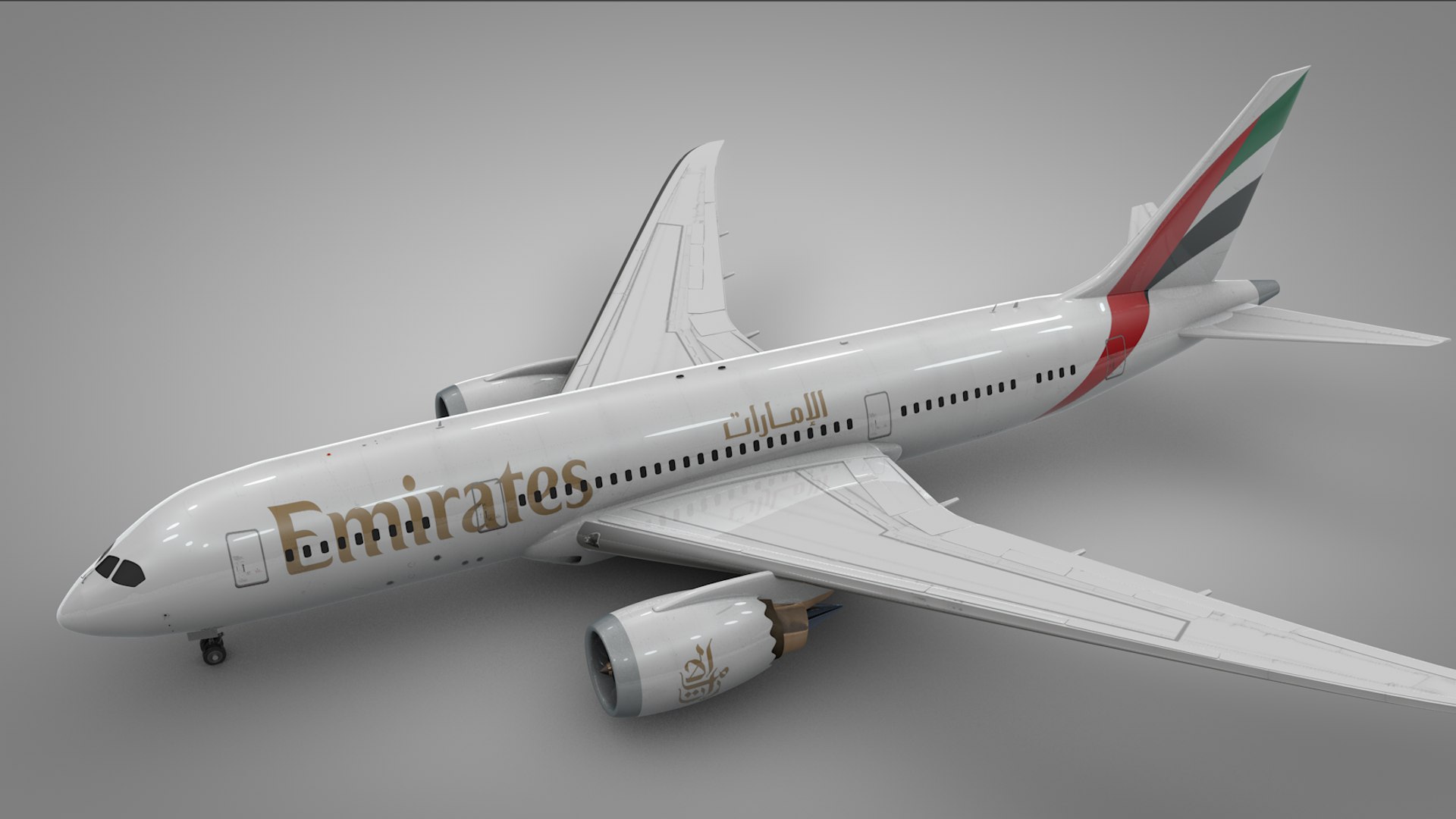 Boeing 787 Dreamliner Emirates 3D Model - TurboSquid 1608781