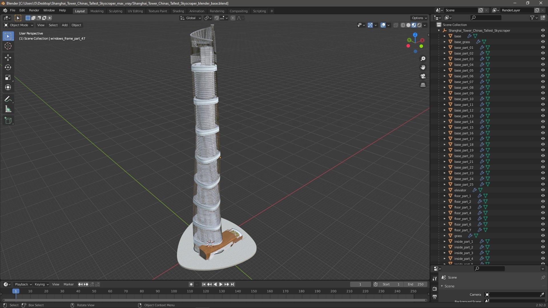 3D Shanghai Tower Chinas Tallest Skyscraper Model - TurboSquid 2211407