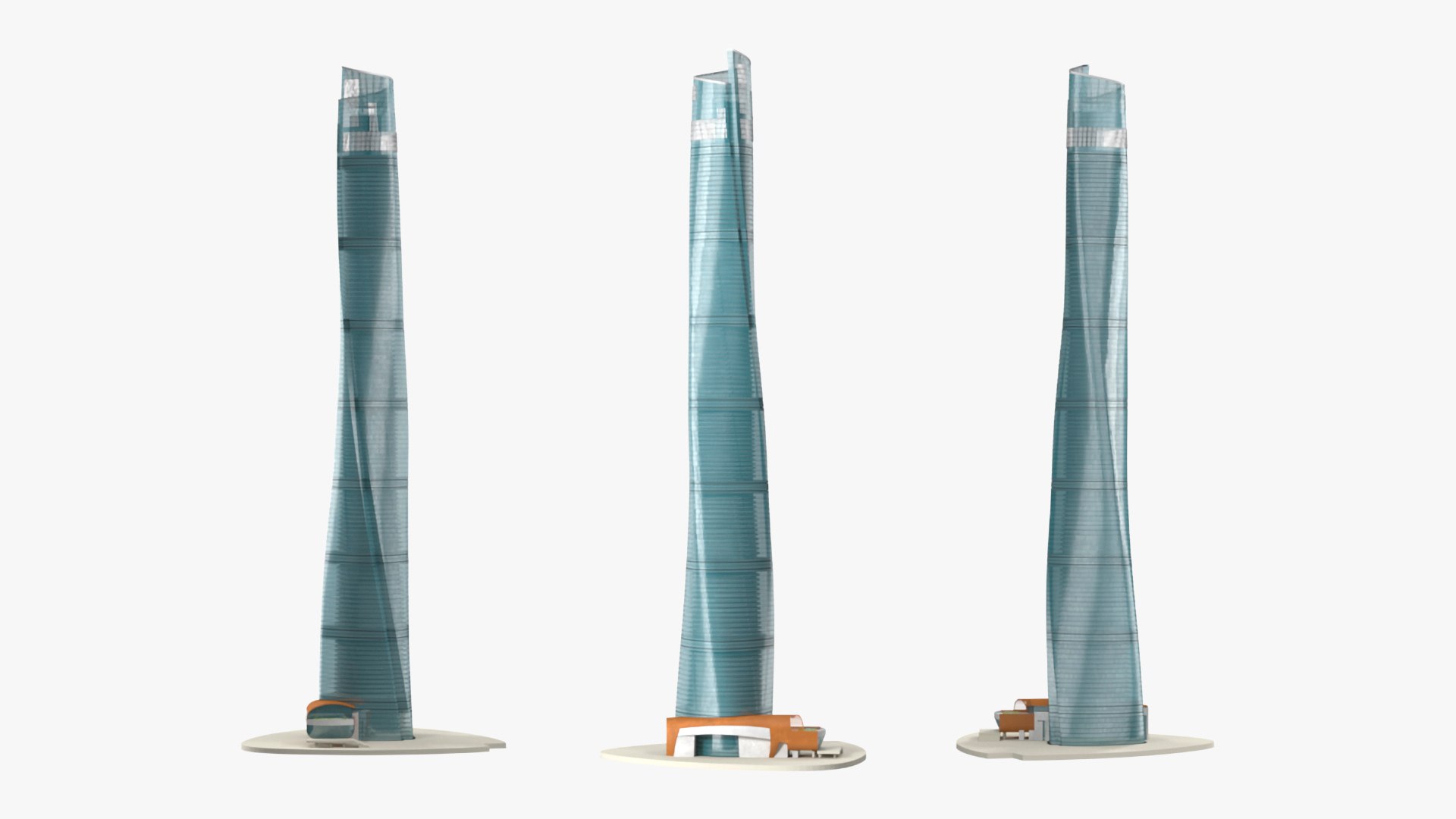 3D Shanghai Tower Chinas Tallest Skyscraper Model - TurboSquid 2211407