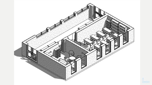 modèle 3D de Le public ou la salle de classe - Modèle Revit ...