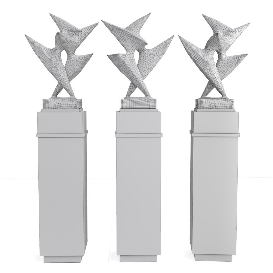 Sharp Figure Abstract Sculpture 3D - TurboSquid 1945850