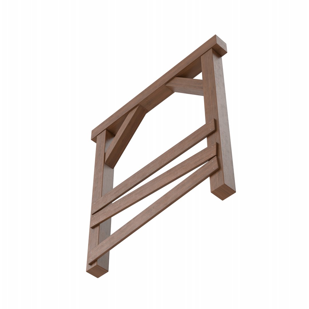 3D Old Mine Support Model - TurboSquid 2282493