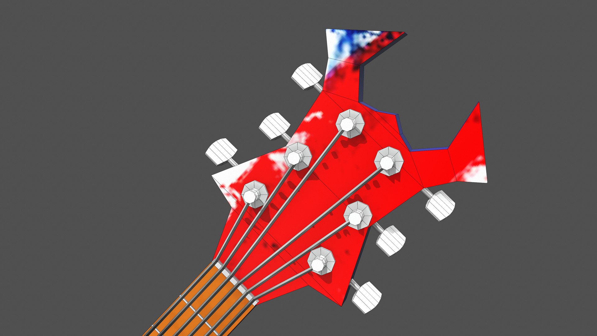 Rock Star Guitar 3D Model - TurboSquid 2096347