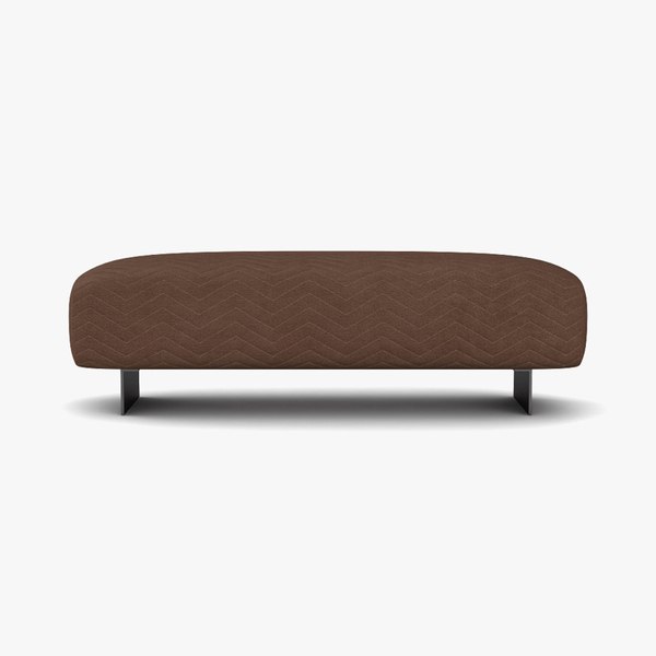 modelo 3d Minotti Quincy Chevron Bench - TurboSquid 1987446