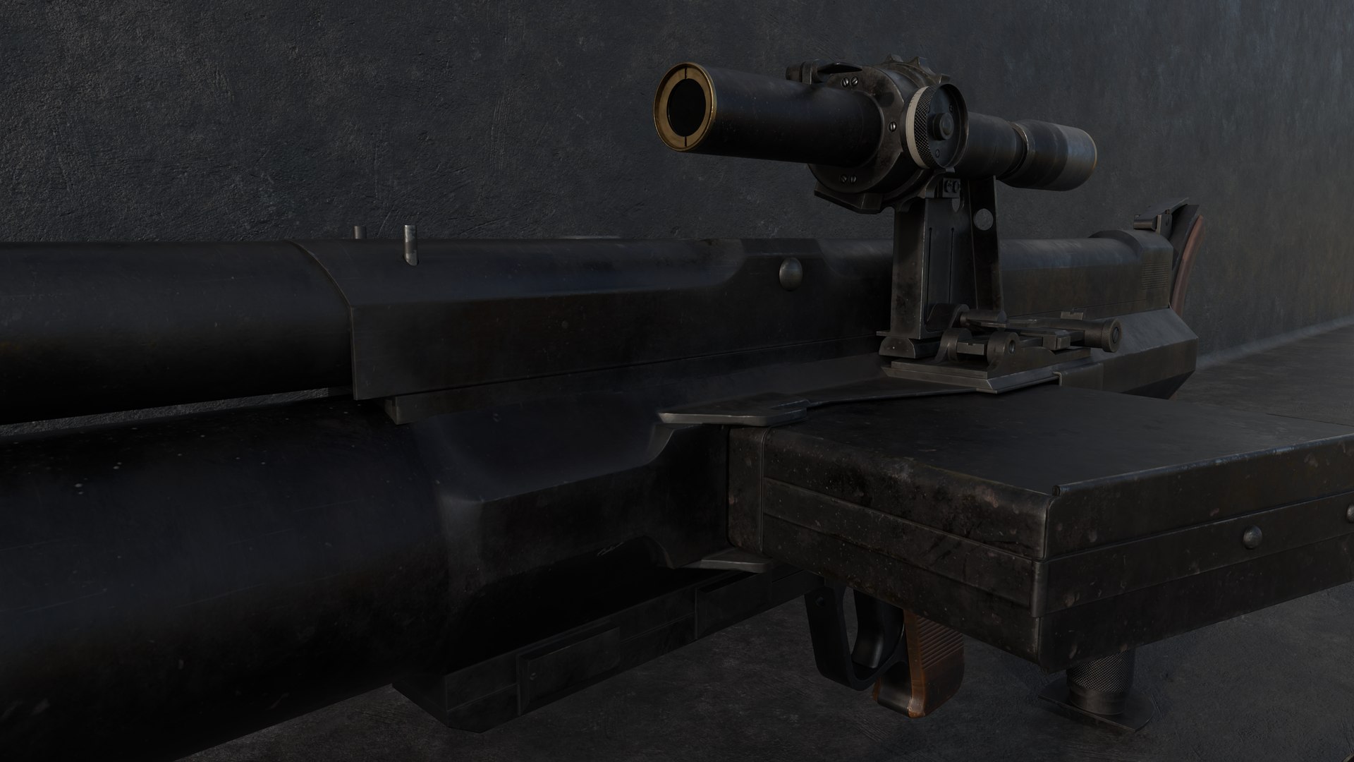 3D 36M Heavy Gun - TurboSquid 2016567