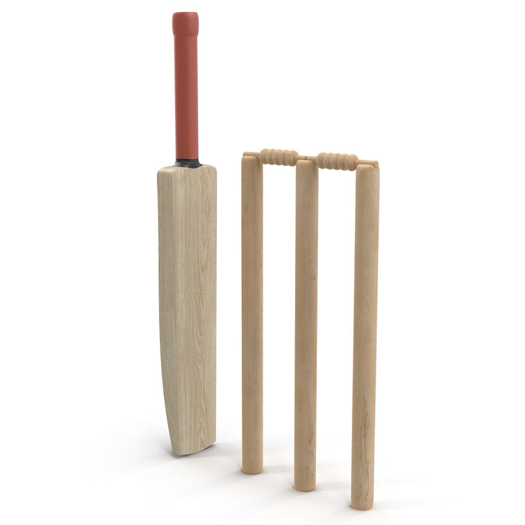 3d model cricket set modeled