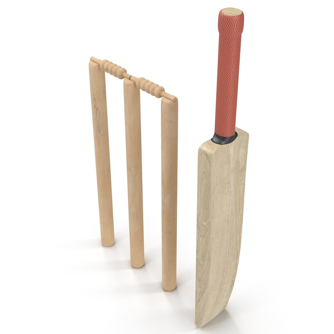 3d model cricket set modeled