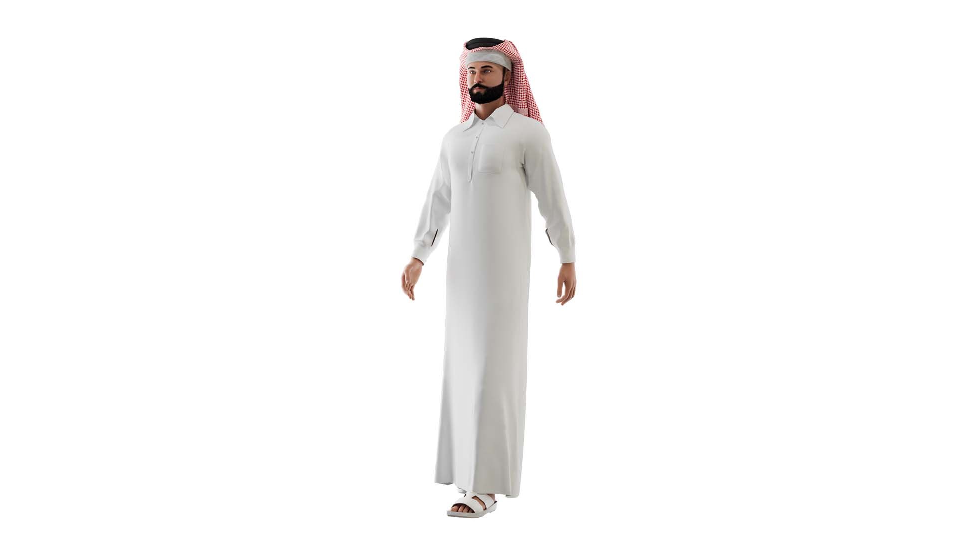 Qatari Man 3D Model - TurboSquid 2129015