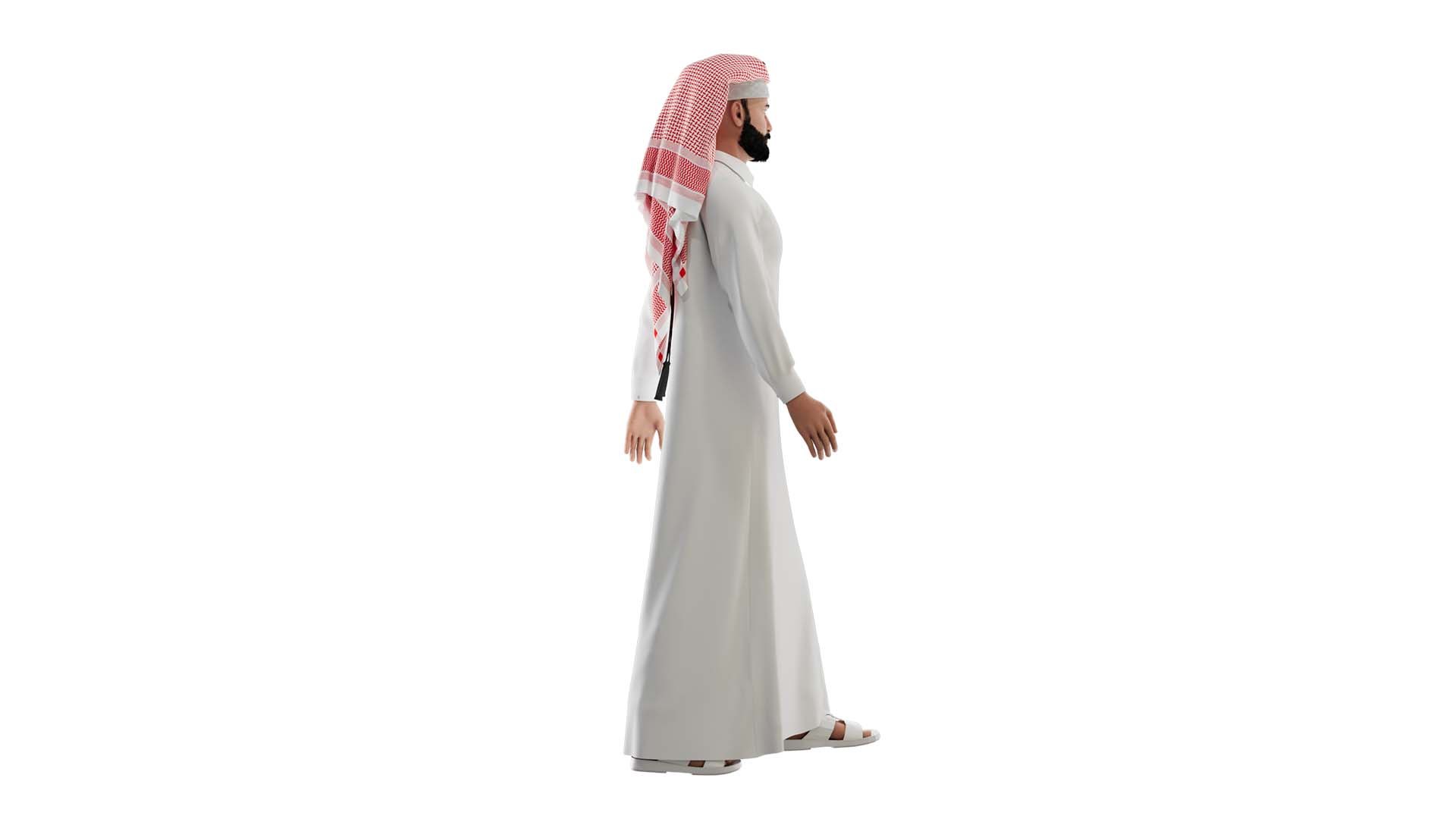 Qatari Man 3D Model - TurboSquid 2129015